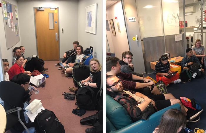 Guildford School of Acting students occupy management building in ...